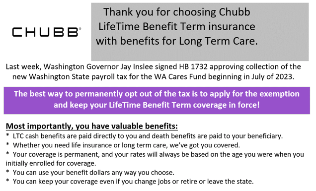 Chubb Change Form Resource Page